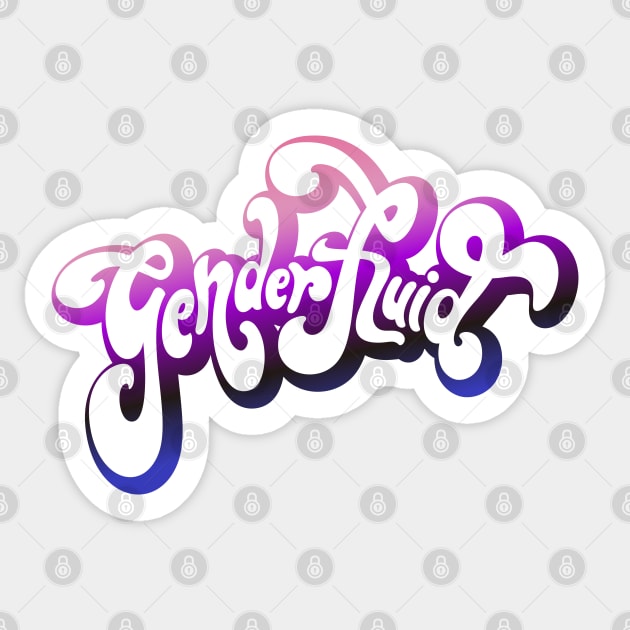 Genderfluid - LGBTQ+ Pride! - Pride - Sticker | TeePublic